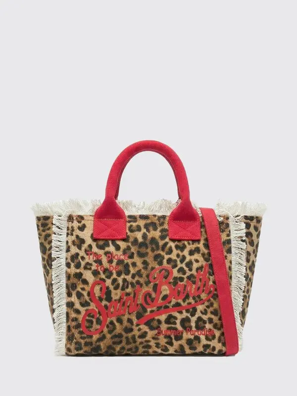 MC2 SAINT BARTH Printed Canvas Tote Bag - Sand