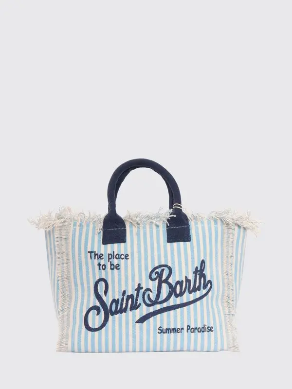 MC2 SAINT BARTH Printed Canvas Tote Bag - Sky