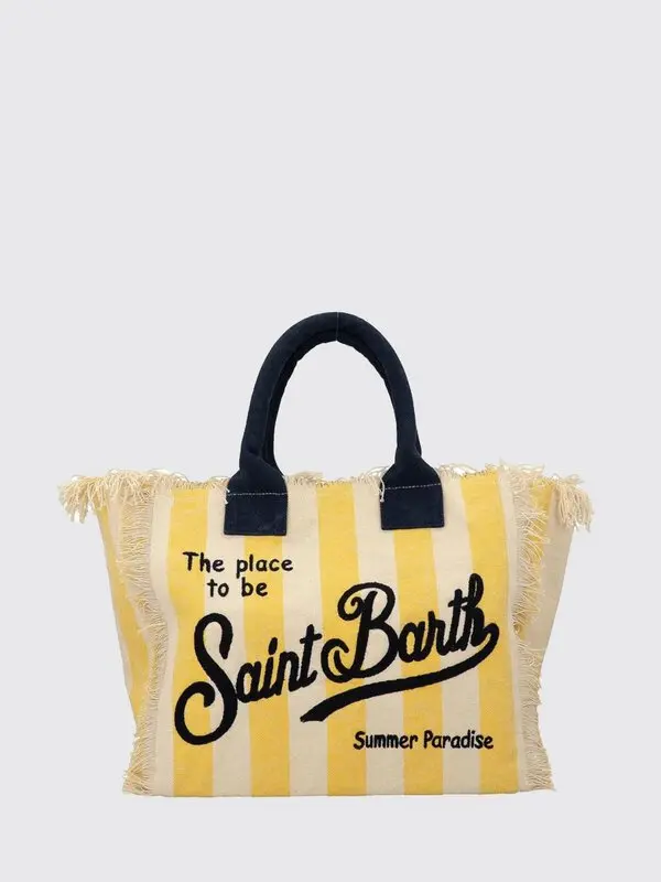 MC2 SAINT BARTH Printed Canvas Tote Bag - Yellow