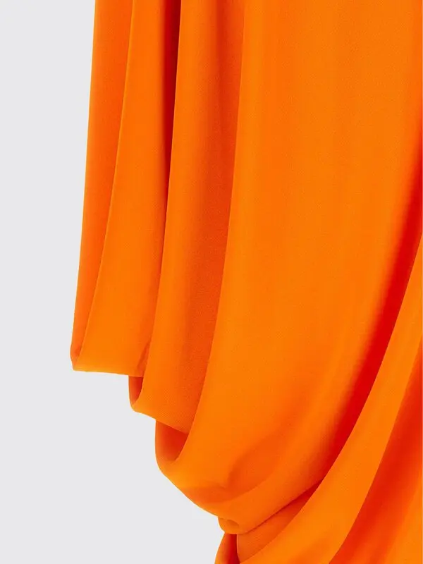 TOM FORD Asymmetrical Viscose Top - Orange