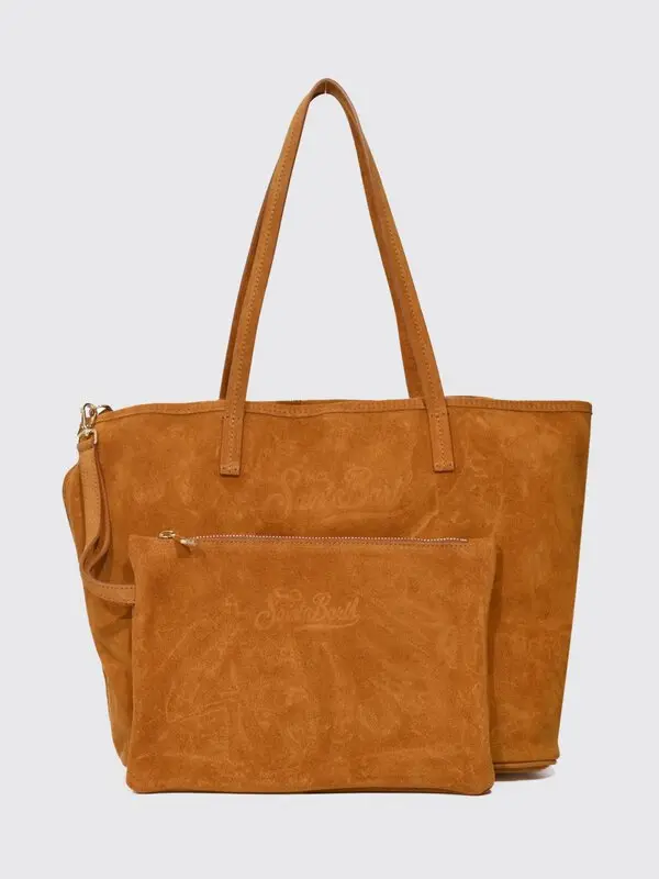 MC2 SAINT BARTH City Suede Shoulder Bag - Camel