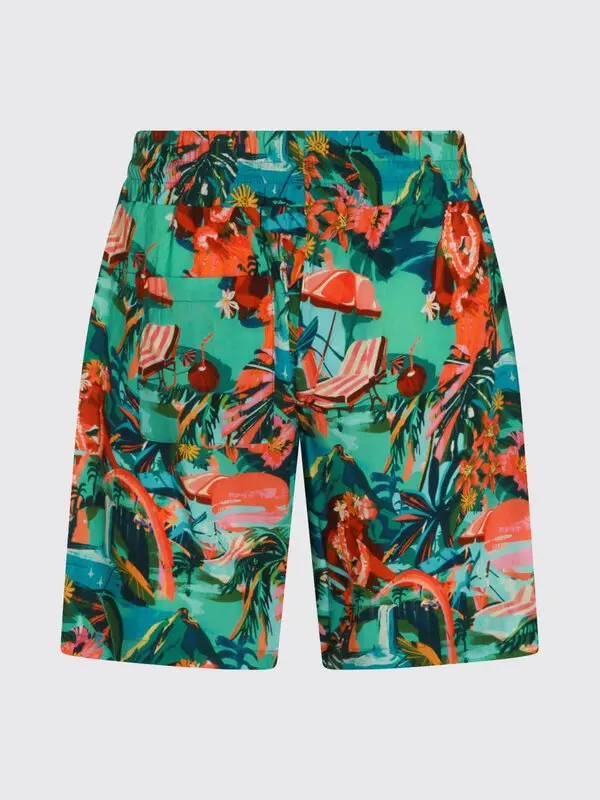 MAUNA KEA Tropical Print Shorts - Red