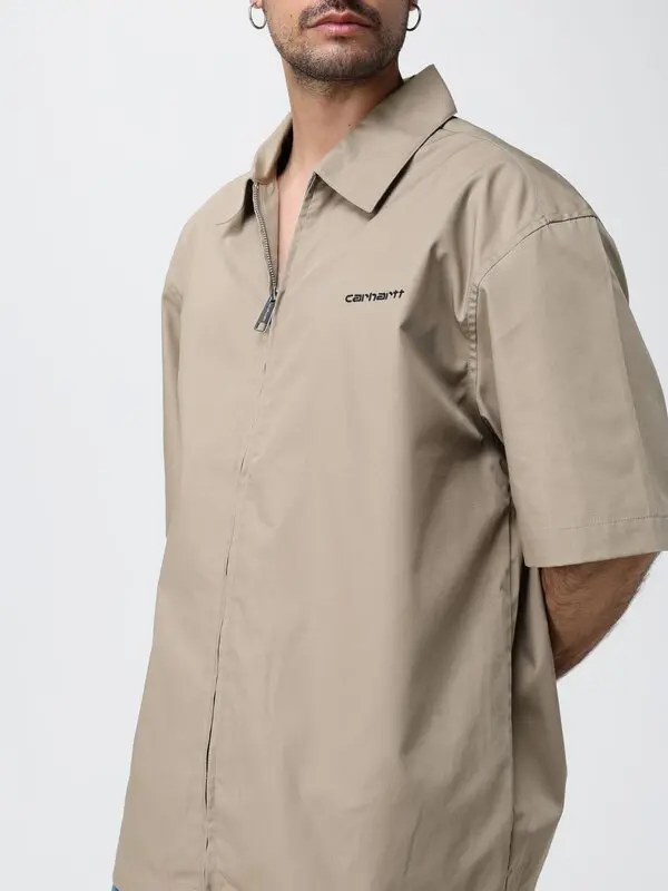Carhartt Work In Progress Cotton Shirt With Zip