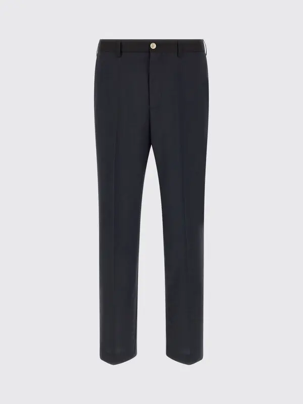 Marni Slim Fit Virgin Wool Trousers With Slant Pockets