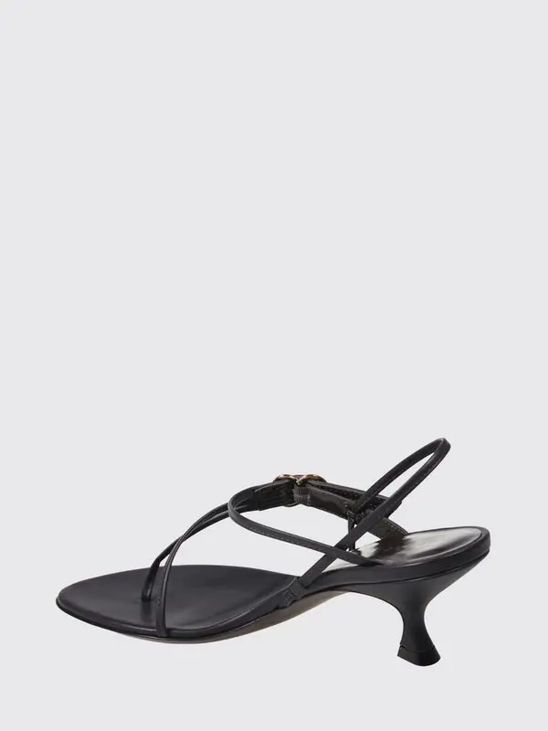 HERBERT LEVINE Suede Heeled Sandals - Burnt
