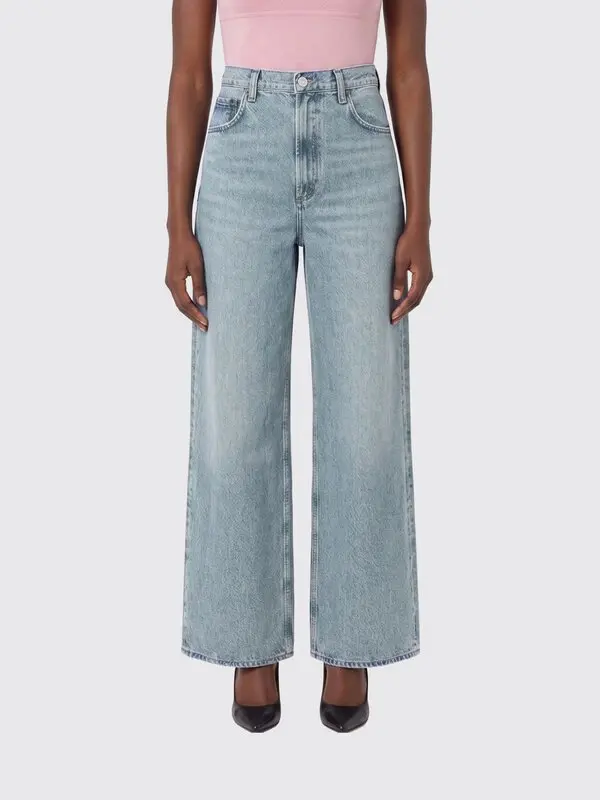 AGOLDE Wide-leg Cotton Denim Jeans - Blue