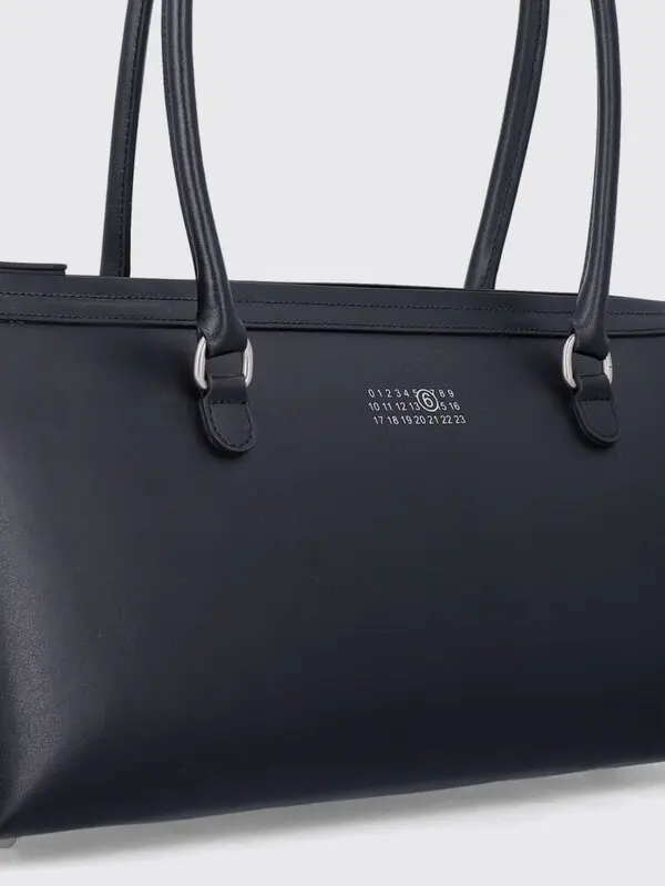 MAISON MARGIELA Leather Shoulder Bag With Numeric Logo
