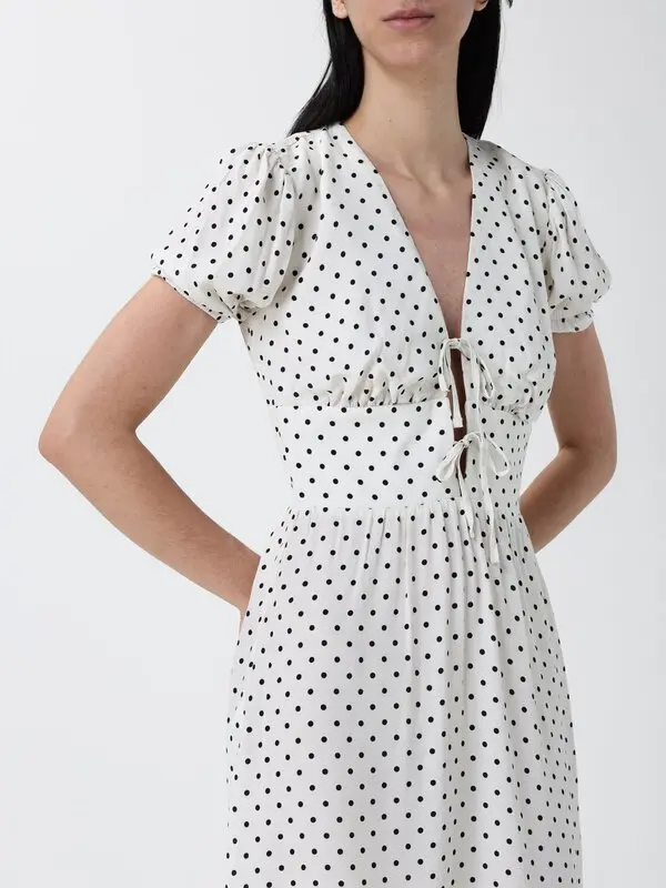MAR DE MARGARITAS Printed Viscose Mini Dress - Natural