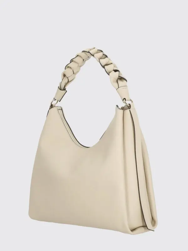 COCCINELLE Boheme Grained Leather Bag - Beige