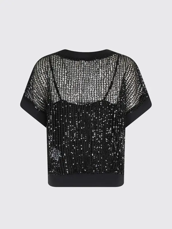 MEIMEIJ Embellished Sequined Top