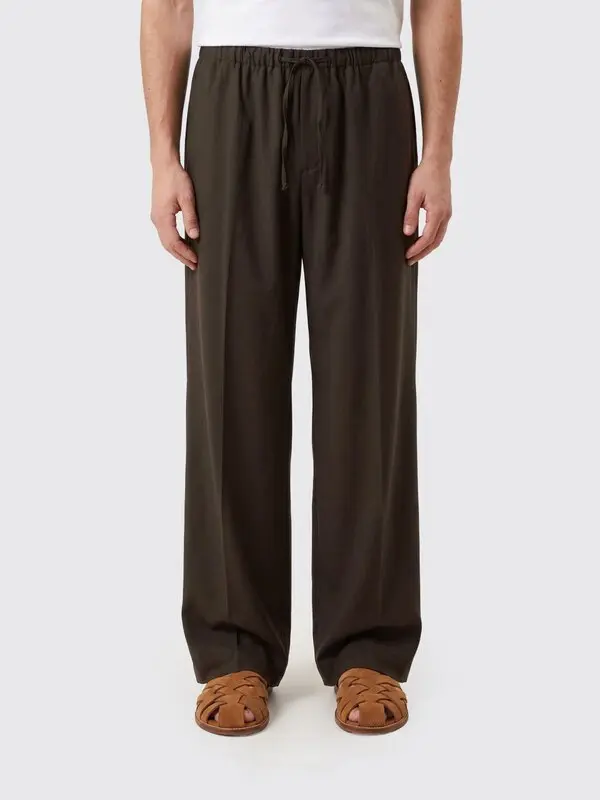 Hugo Wide Leg Drawstring Trousers - Brown