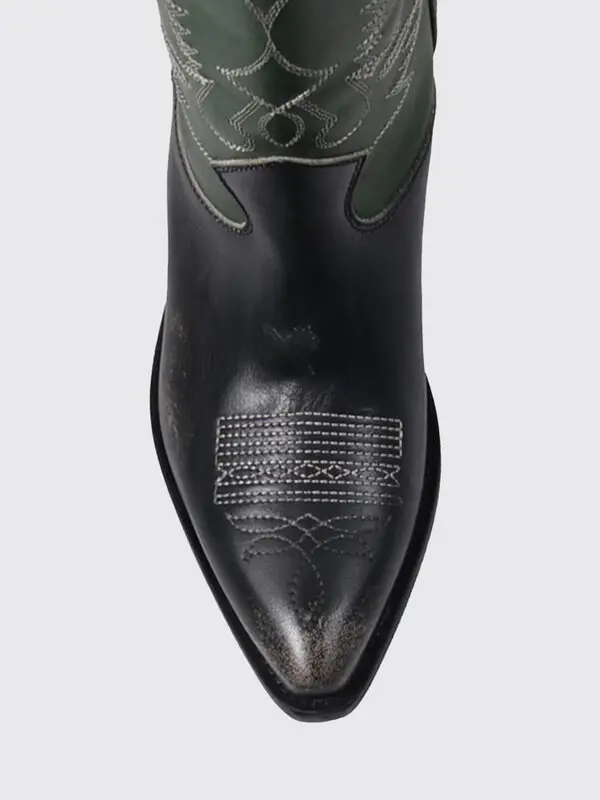 GOLDEN GOOSE Wish Star Embroidered Leather Boots