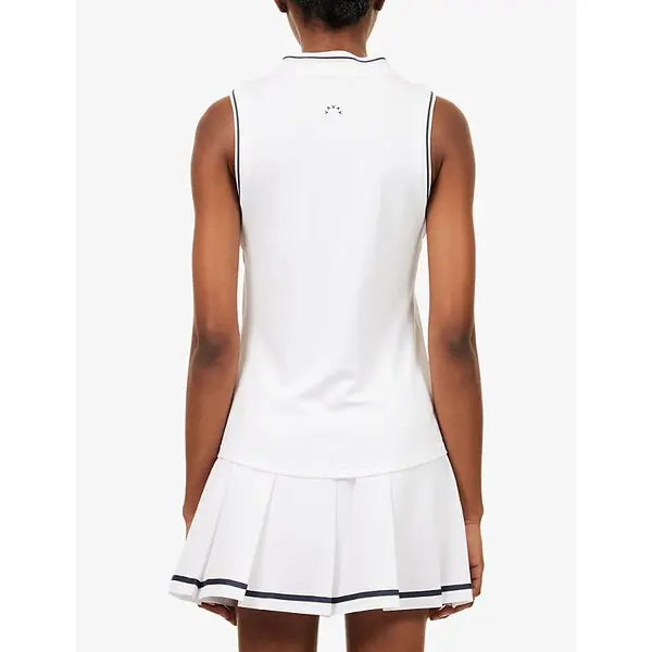 Varley Inga Performance Stretch-jersey Top - White