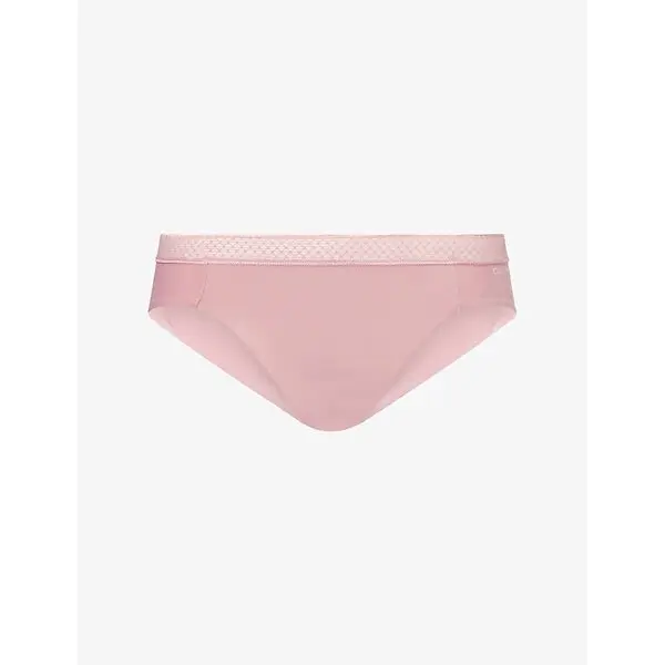 Calvin Klein Seductive Comfort Stretch-woven Bikini Briefs - Soft Mauve