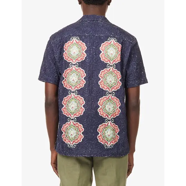 Orlebar Brown Maitan Passetto Embroidered Cotton Shirt