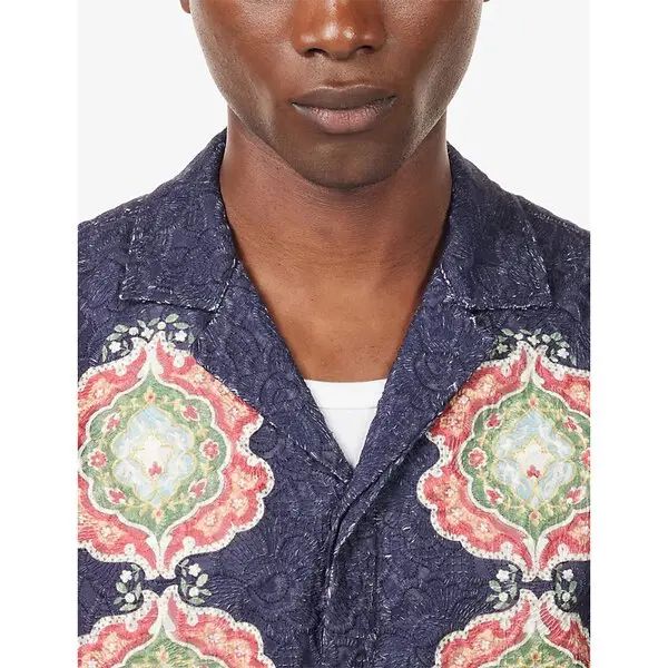 Orlebar Brown Maitan Passetto Embroidered Cotton Shirt