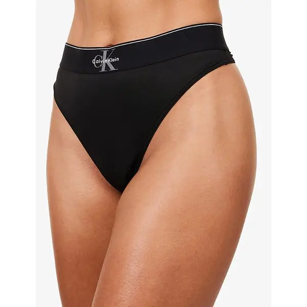 Calvin Klein Graphic Monogram Stretch Microfibre Thong