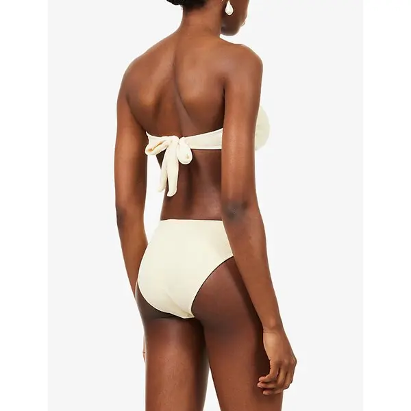 4TH & RECKLESS Char Bandeau Bikini Top