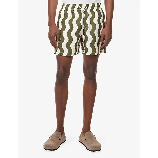 Oas Printed Swim Shorts - Forest