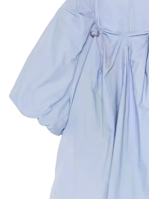 JNBY Metal-pleated V-neck Blouse