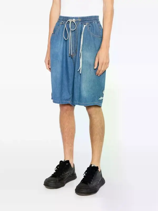 MASTERMIND WORLD Skull-patched Drawstring Shorts