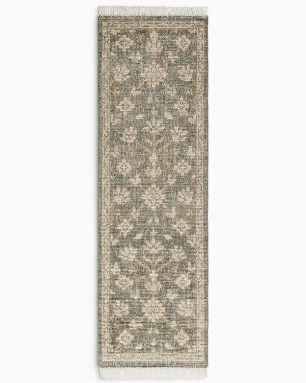 Quince Lena Hand-knotted Wool Rug - Green