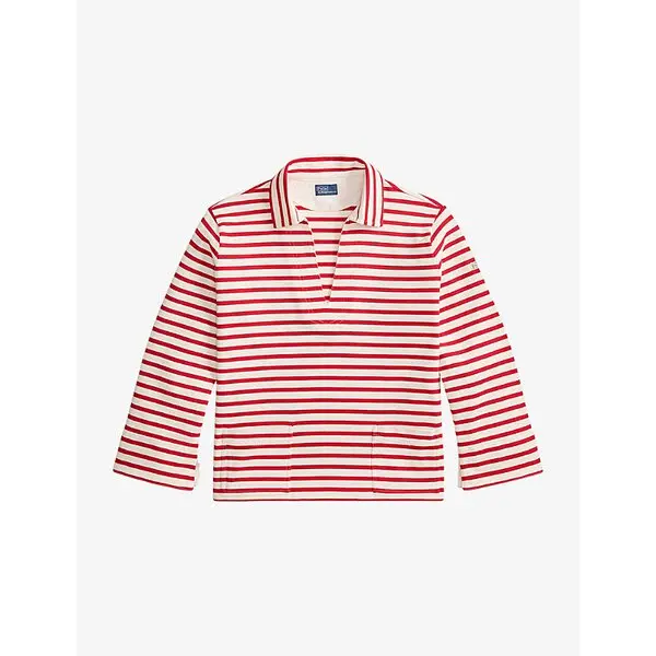 Polo Ralph Lauren Striped Open-collar Cotton Long-sleeve Shirt