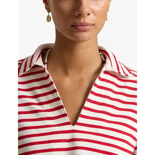 Polo Ralph Lauren Striped Open-collar Cotton Long-sleeve Shirt