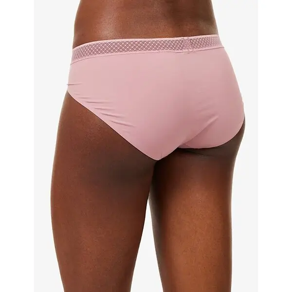 Calvin Klein Seductive Comfort Stretch-woven Bikini Briefs - Soft Mauve