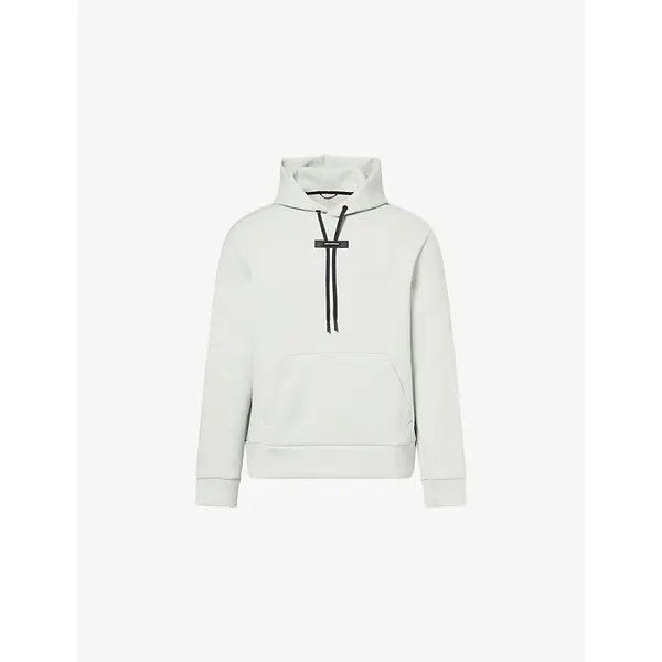 On Cotton-blend Hoodie With Drawstring Hood And Logo Detail
