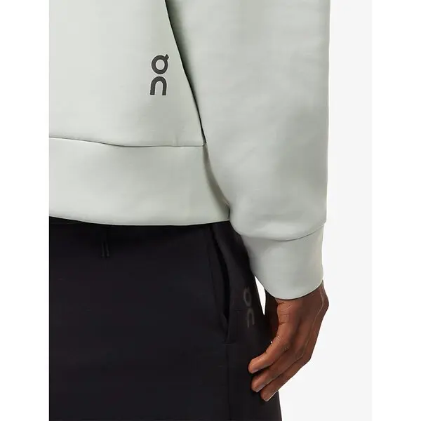 On Cotton-blend Hoodie With Drawstring Hood And Logo Detail