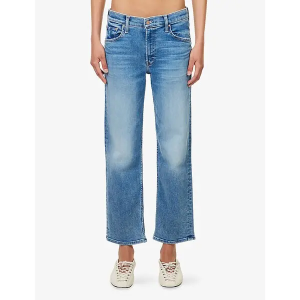MOTHER The Newbie Ankle Cotton-blend Jeans