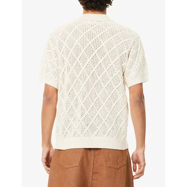 Obey Eryk Short-sleeve Knitted Polo Top