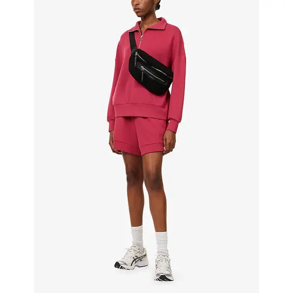 Varley Atrium High-rise Woven Shorts - Rich Raspberry