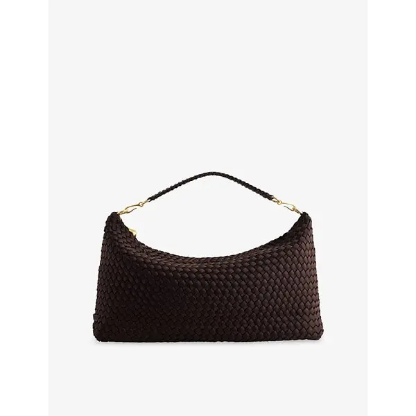 NAGHEDI Porto Halfmoon Medium Woven Shoulder Bag