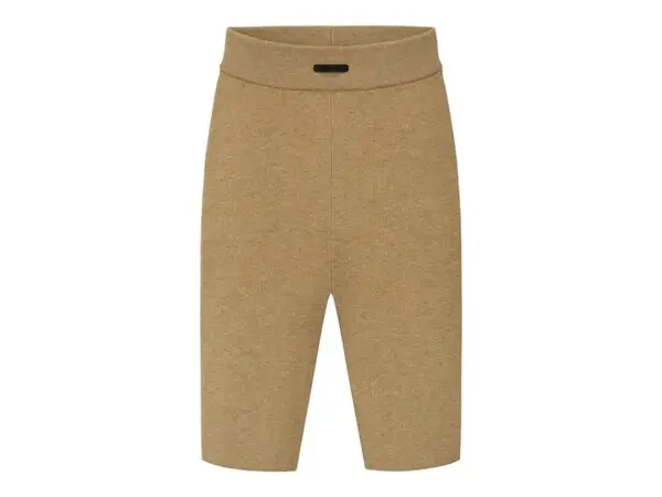 Fear Of God Essentials Rib Knit Bike Shorts - Dune