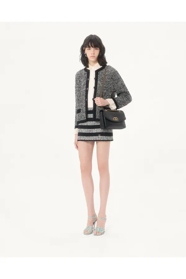 Valentino Garavani Linen And Lurex Knitted Jacket