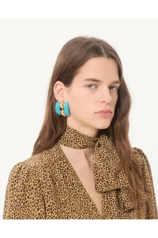 Valentino Garavani Pas Plus Metal And Enamel Clip-on Earrings - Gold