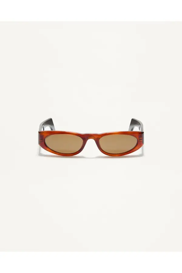 Valentino Garavani Geometric Acetate Sunglasses - Brown