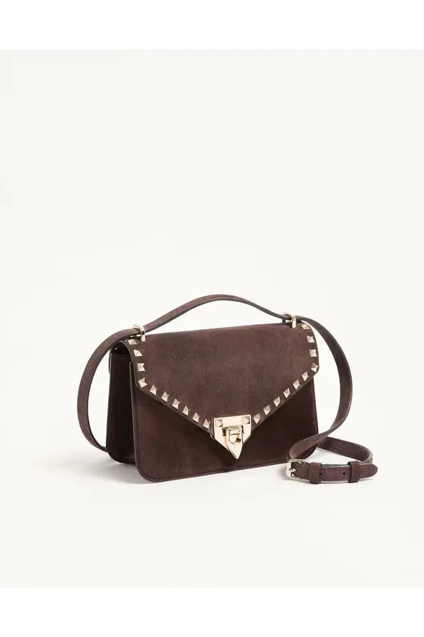 Valentino Garavani Rockstud Small Shoulder Bag - Natural
