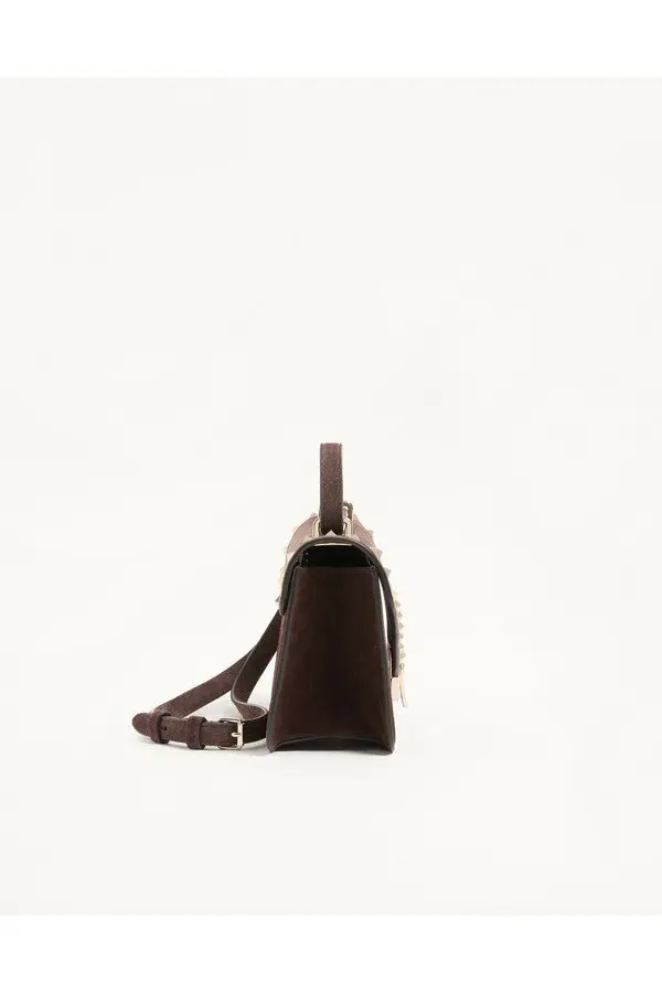 Valentino Garavani Rockstud Small Shoulder Bag - Natural