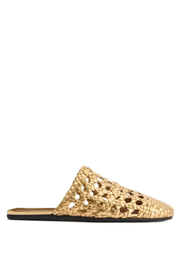 GIUSEPPE ZANOTTI Cage Slipper - Gold