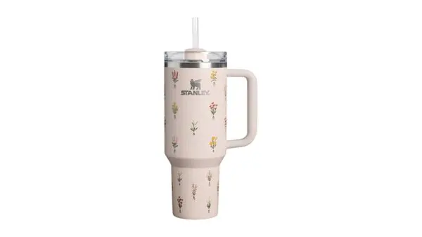 STANLEY The Quencher H2.0 Flowstate 40oz Tumbler - Rose Quartz Bouquets