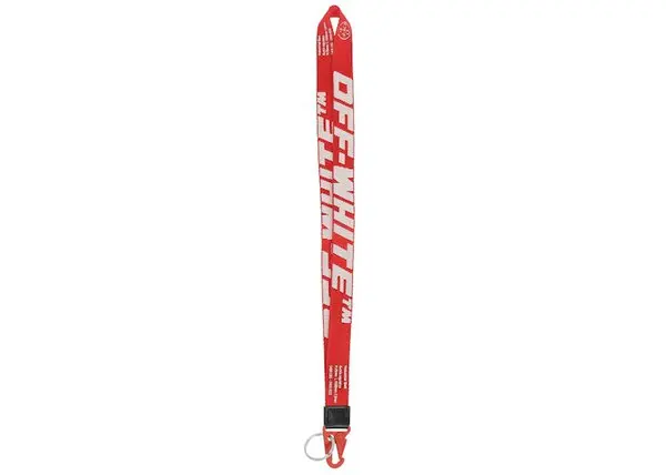 Off-White Classic Industrial Necklace Keychain - Red