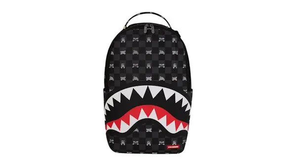 SPRAYGROUND Peeking Character Check Dlxsv Backpack - Black