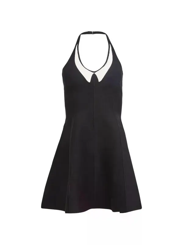 FLEUR DU MAL Collared Flare Mini Dress
