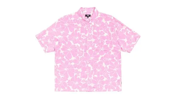 StÜssy Floral Hawaiian Shirt - Pink