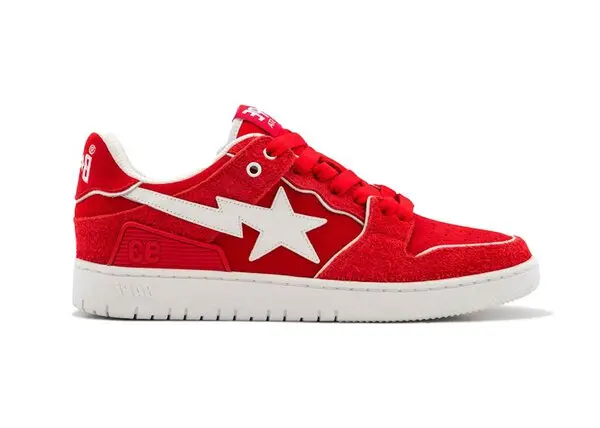 A BATHING APE Sk8 Sta #2 Sneakers - Red