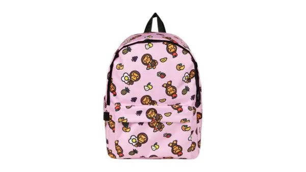 A BATHING APE Baby Milo Medium Backpack - Pink