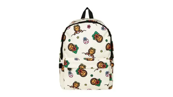 A BATHING APE Baby Milo Backpack - Cream